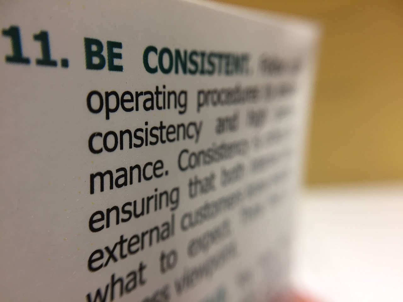 Fundamental No. 11 – Be Consistent – camurren.com Fundamental No. 11 – Be Consistent – camurren.com